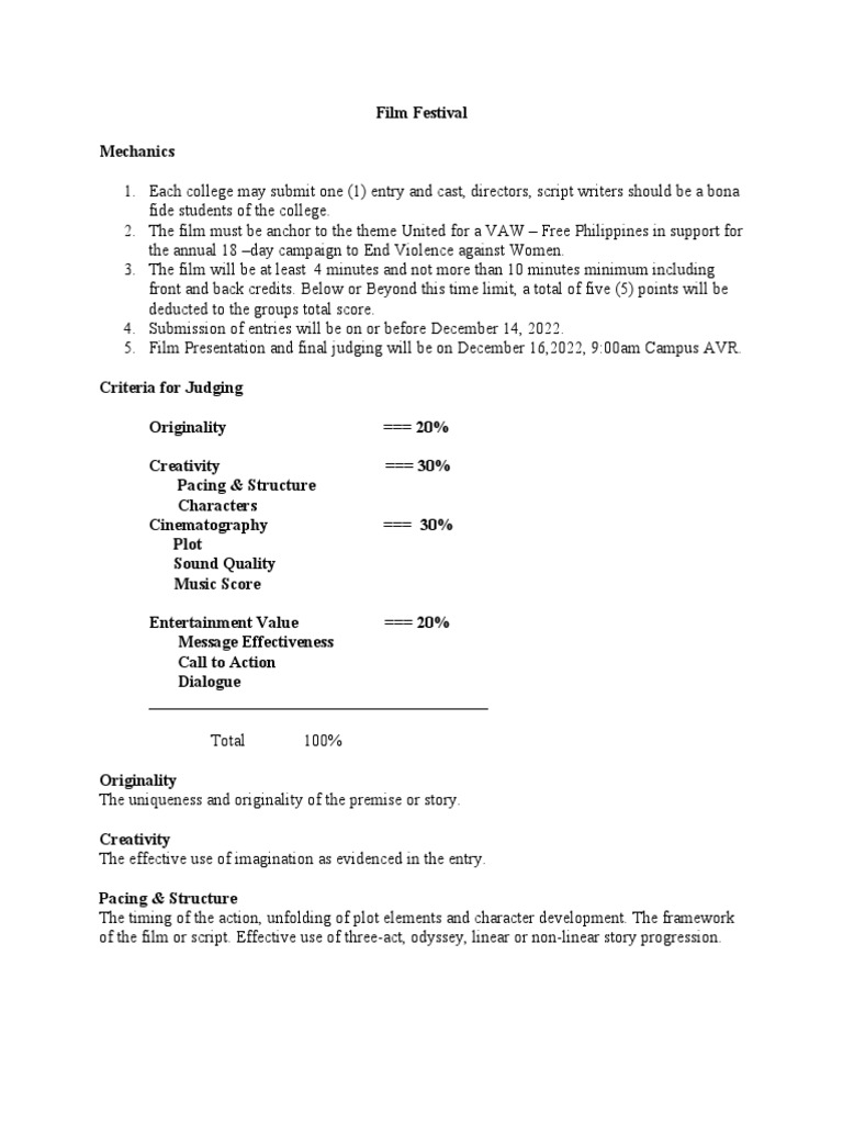 Film_Guidelines_Updated | PDF