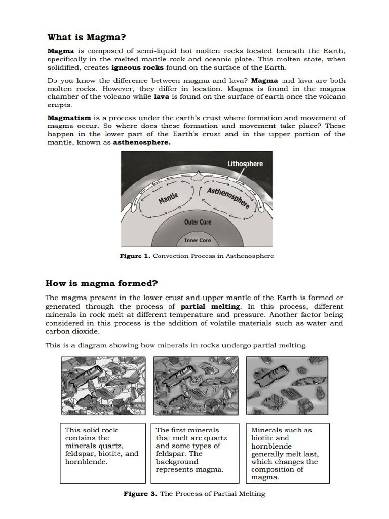 Magmatism Activity Sheet - FINAL | PDF