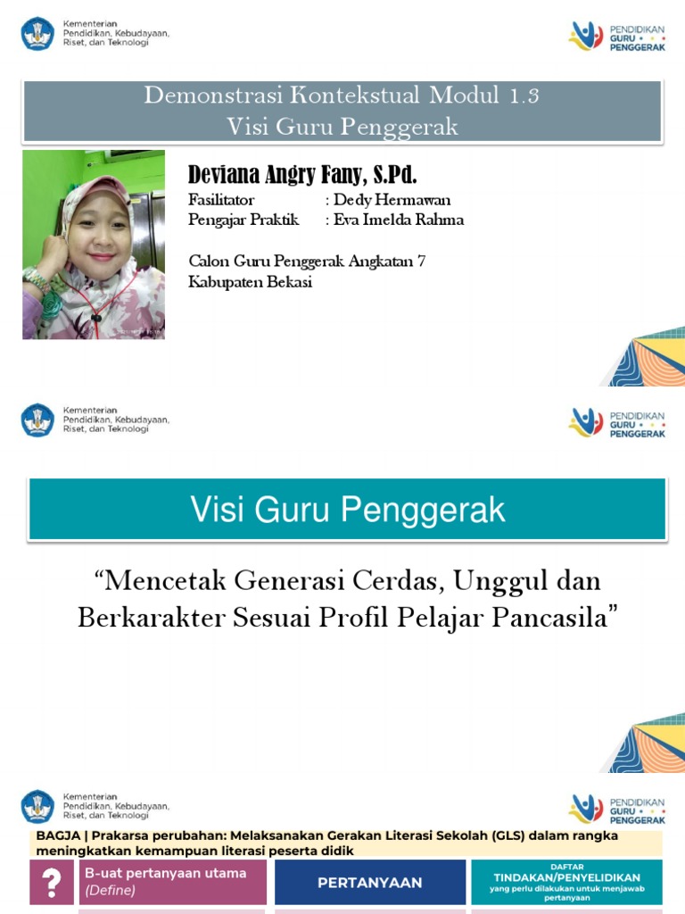 Kanvas BAGJA Prakarsa Perubahan (Demonstrasi Kontekstual) | PDF