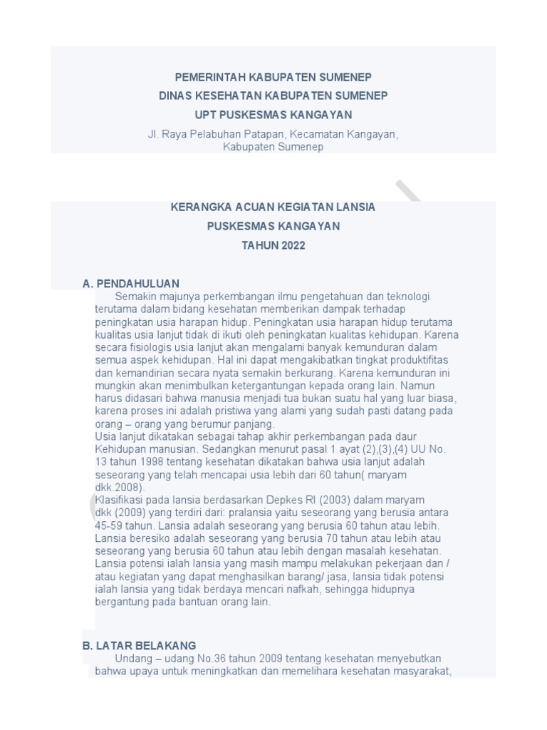 Kak Lansia | PDF | Pengembangan Diri