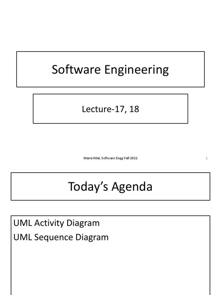 Lec 17, 18 Activity Diagrams, Sequence Diagram | PDF | Automated Teller Machine | Personal ...
