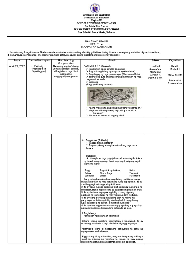 DLP in HEALTH 4 | PDF