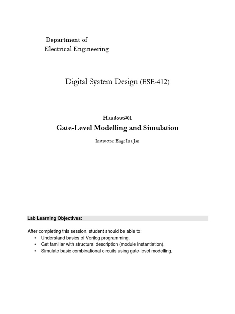 LAB#1 | PDF | Computing | Computer Engineering