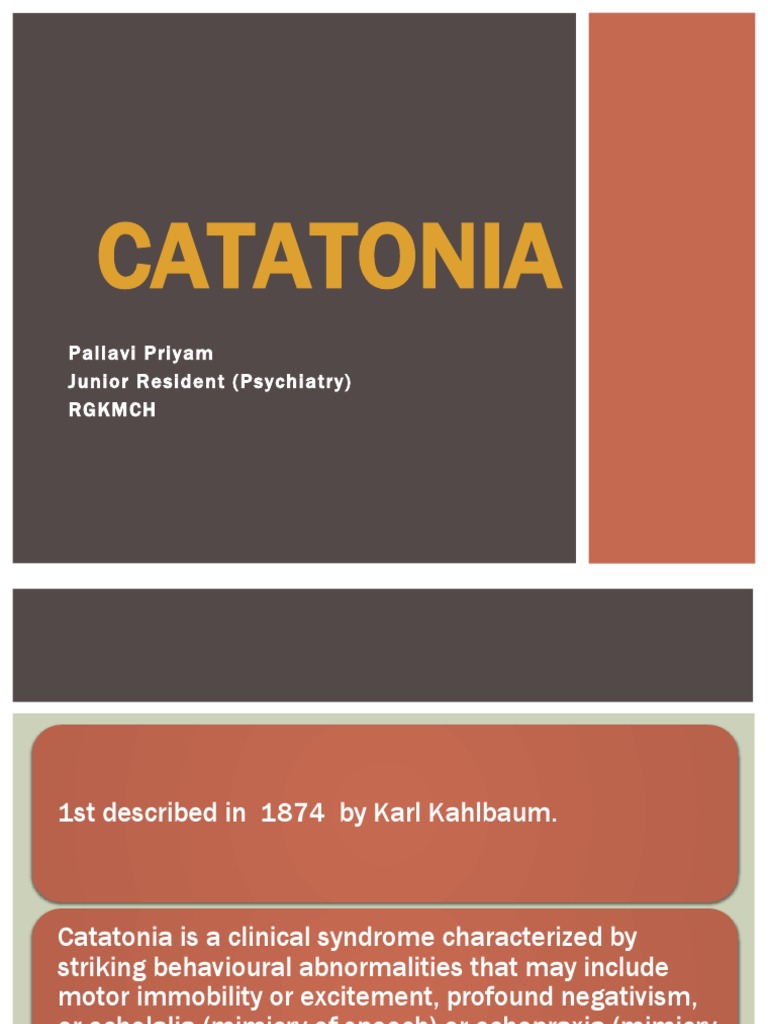 Catatonia 1 | PDF | Causes Of Death | Medicine