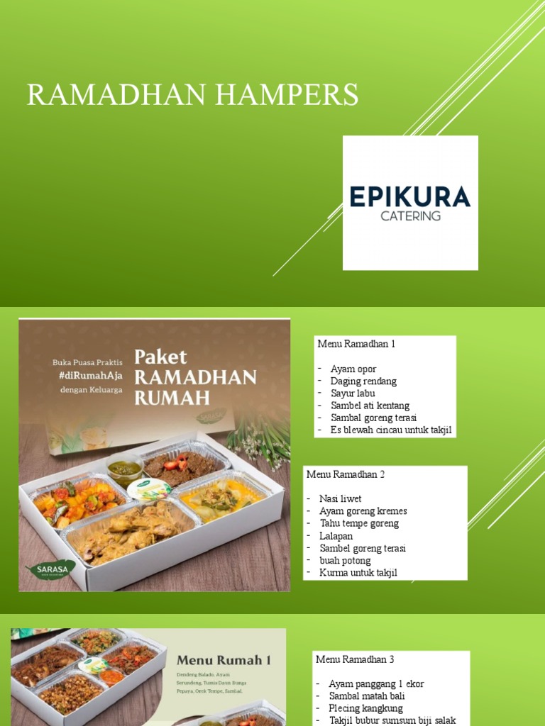 Ramadhan Hampers | PDF