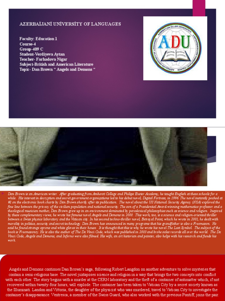 Dan Brown "Angels and Demons" | PDF