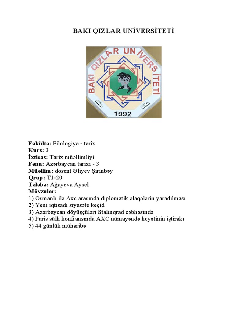 Azərbaycan Tarixi | PDF