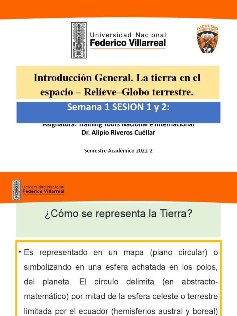 Semana 1 Geografía Turistica 2022-2 | PDF | Mapa | Geografía
