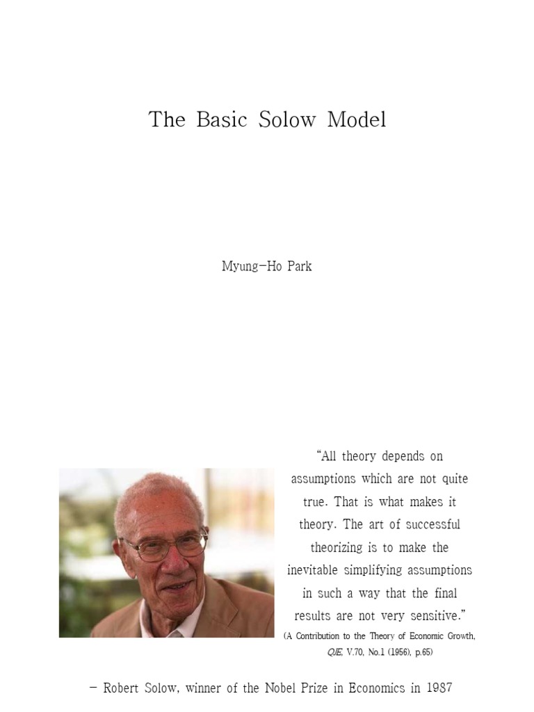 Solow Model | PDF | Economic Growth | Production Function