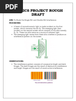 YDSE Derivation and Interference Patterns | PDF