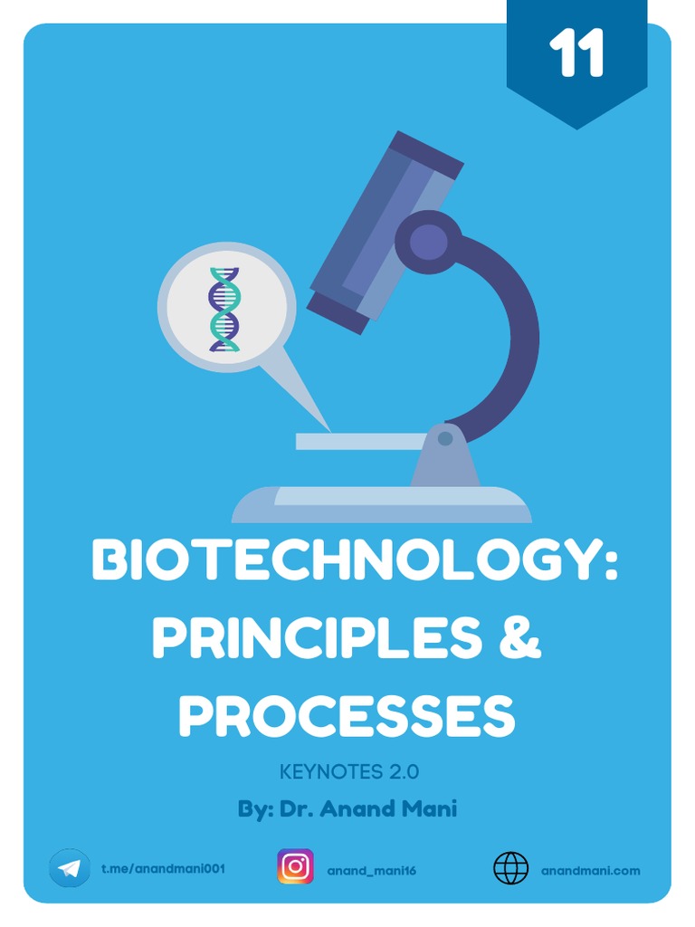 Biotechnology Principles - Processes | PDF | Molecular Cloning | Recombinant Dna