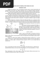 Measuring Light Refraction with Protractor | PDF