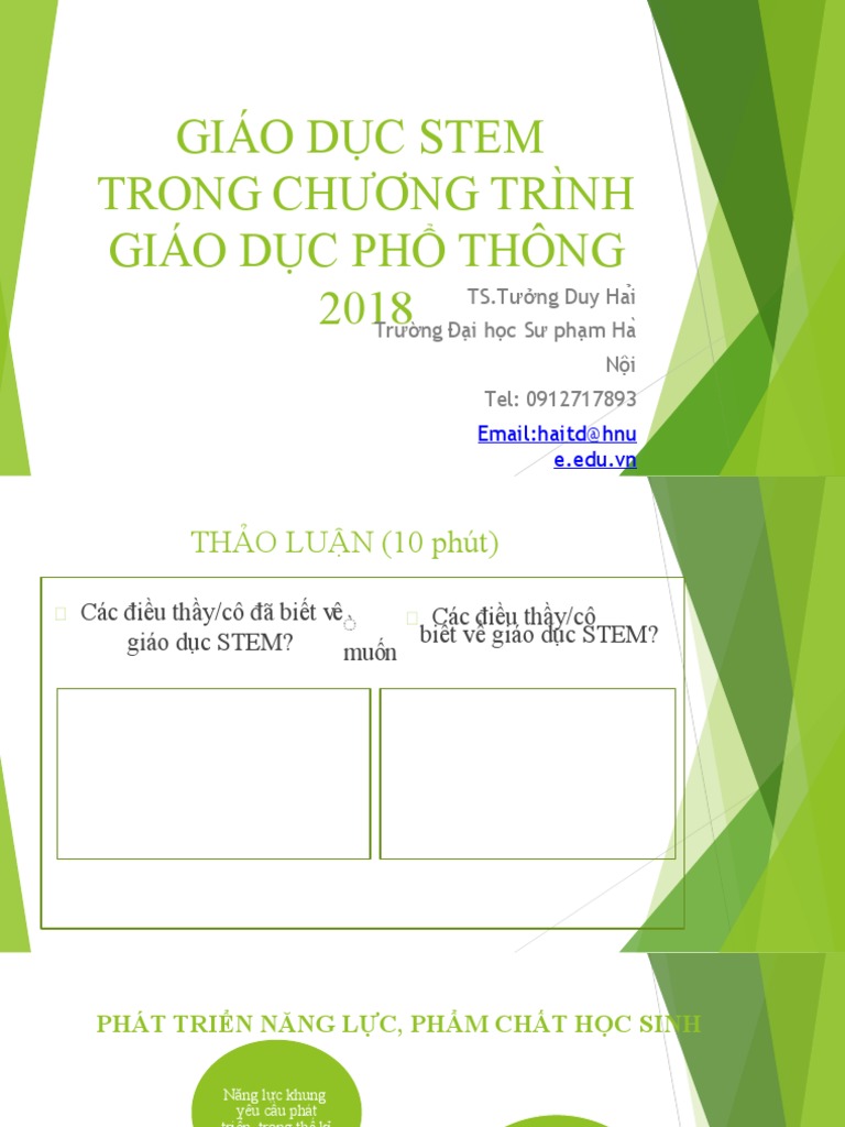 Giáo D C Stem Trong Trương Trình Giáo D C PH Thông | PDF