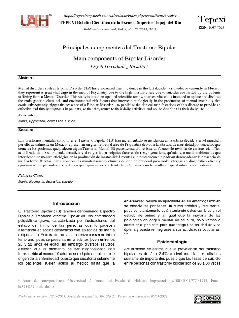 8050 Manuscrito 45159 1 10 20211110 | PDF | Manía | Depresión (estado de ánimo)