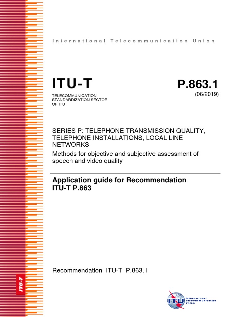 T Rec P.863.1 201906 I!!pdf e | PDF
