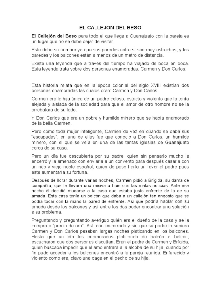 El Callejon Del Beso | PDF