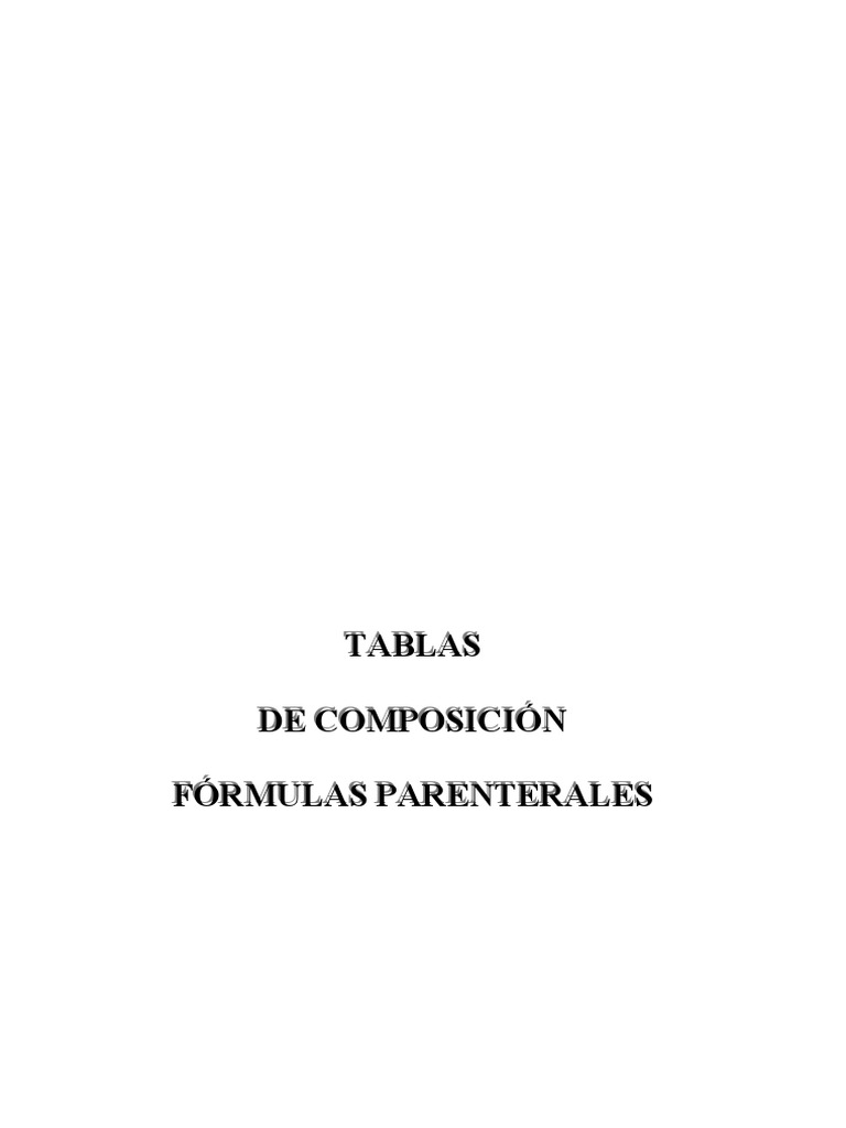 5-Composicion Formulas Parenterales | PDF | Farmacia | Ciencias de la Salud