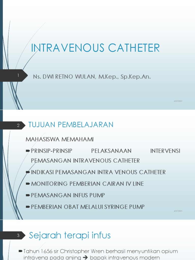 Pemasangan Infus | PDF