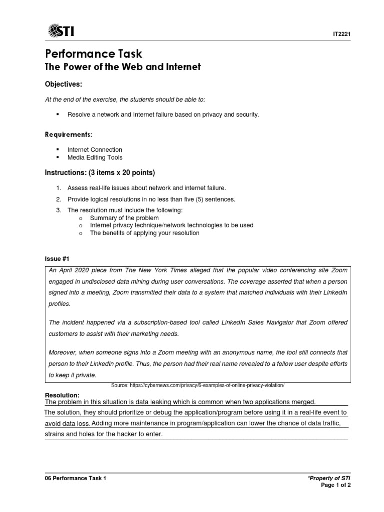 Resolving Network and Internet Failures: Analyzing Issues Related to Data Privacy, Phishing, and ...