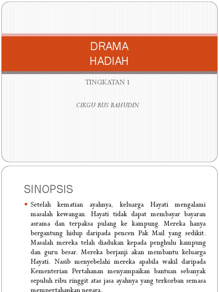 Drama Hadiah t1 | PDF