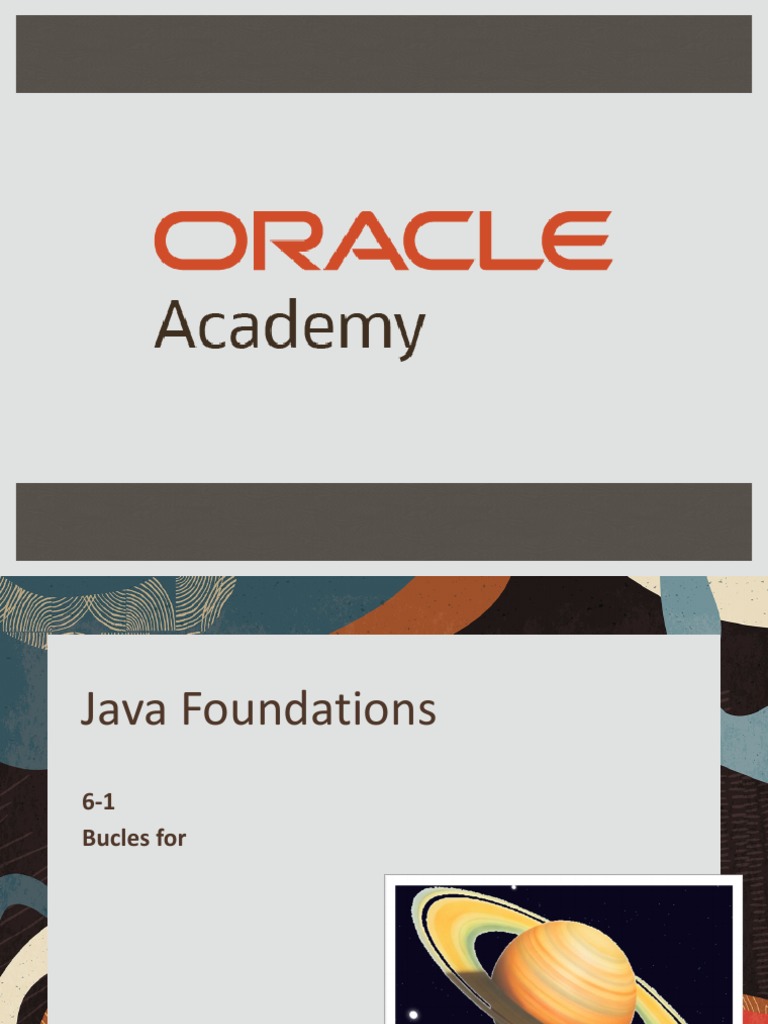JFo - 6 - 1 - Ciclos FOR | PDF | Flujo de control | Java (lenguaje de programación)