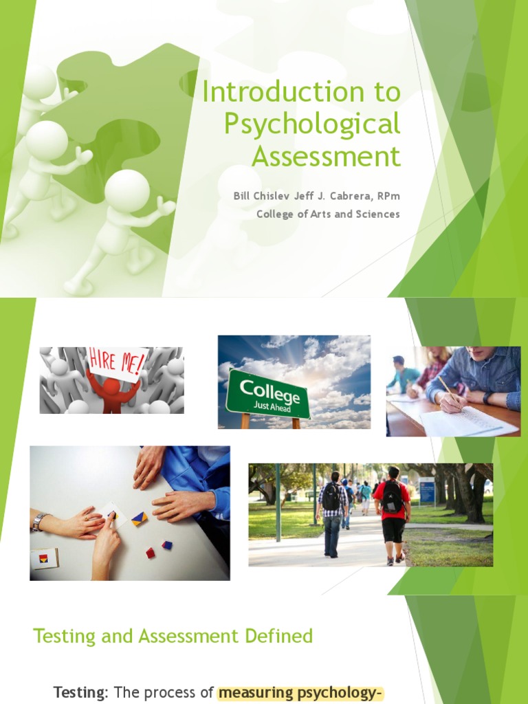1 Module Introduction To Psychological Assessment | PDF | Psychometrics | Psychology