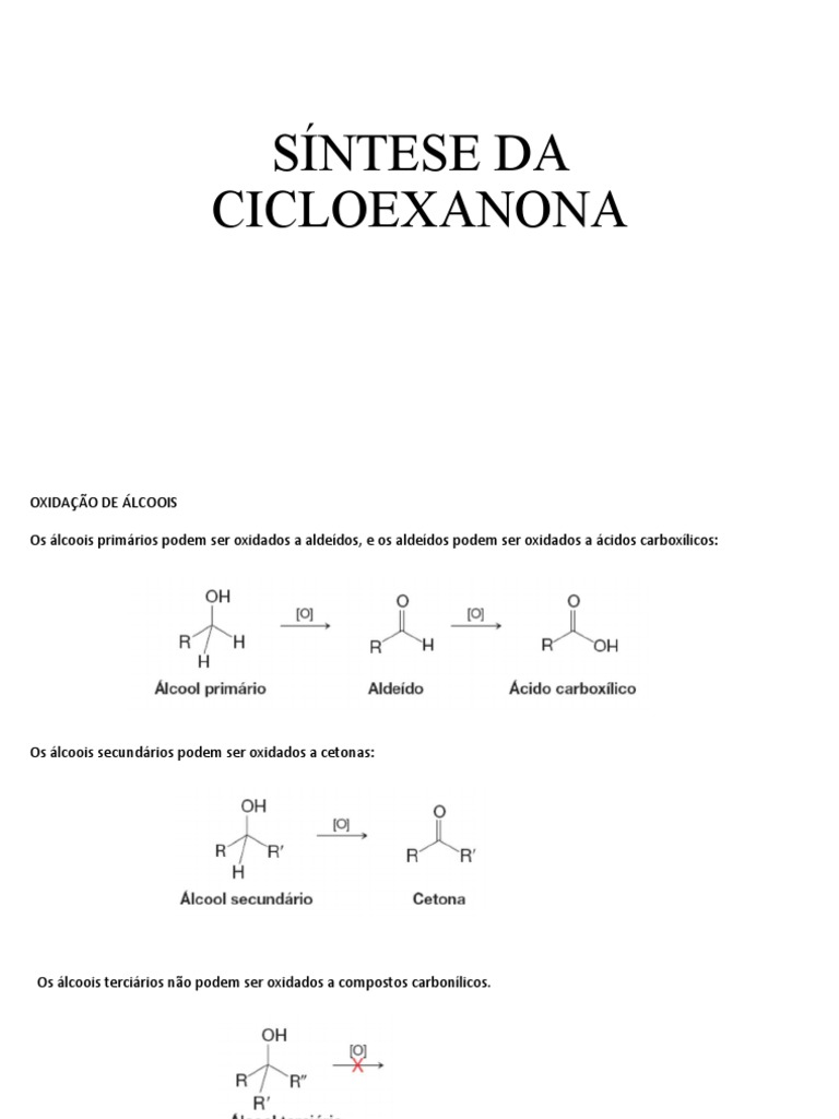 Oxidação de Álcoois | PDF