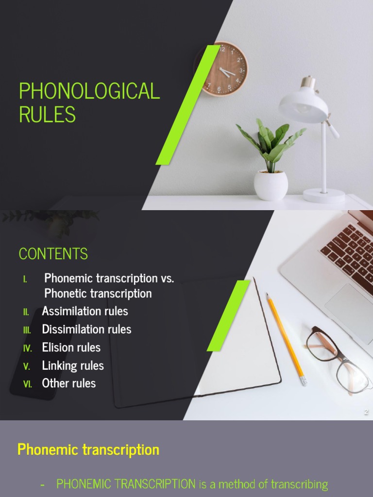 Unit 8 Phonological Rules 1 | PDF