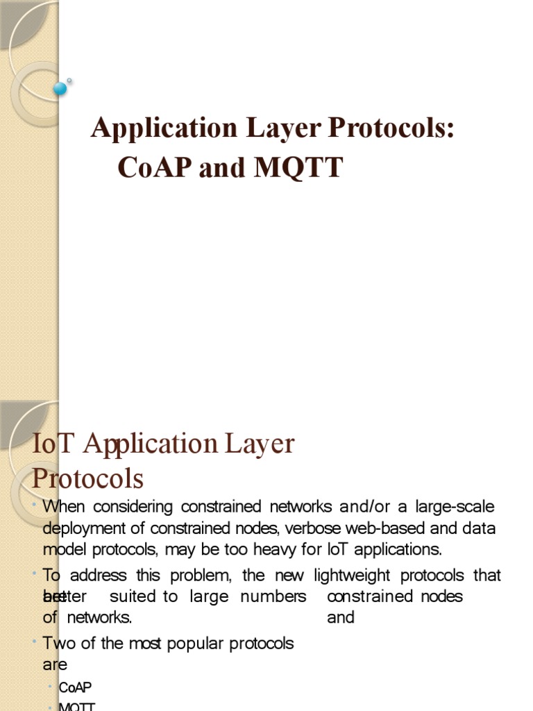Coap &MQTT | PDF | Osi Model | Internet Protocols
