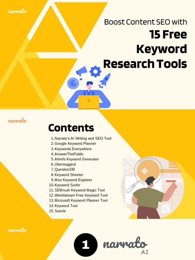 15 Free Keyword Research Tools for SEO | PDF | Search Engine ...