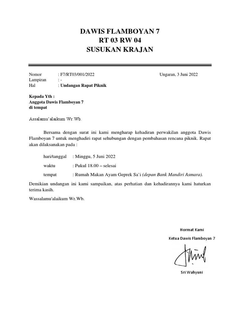 Undangan Dawis | PDF