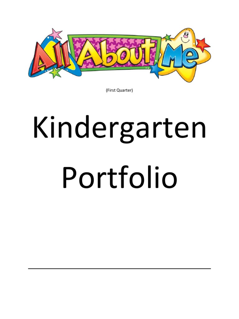 Kindergarten All About Me Portfolio | PDF | Language Arts & Discipline