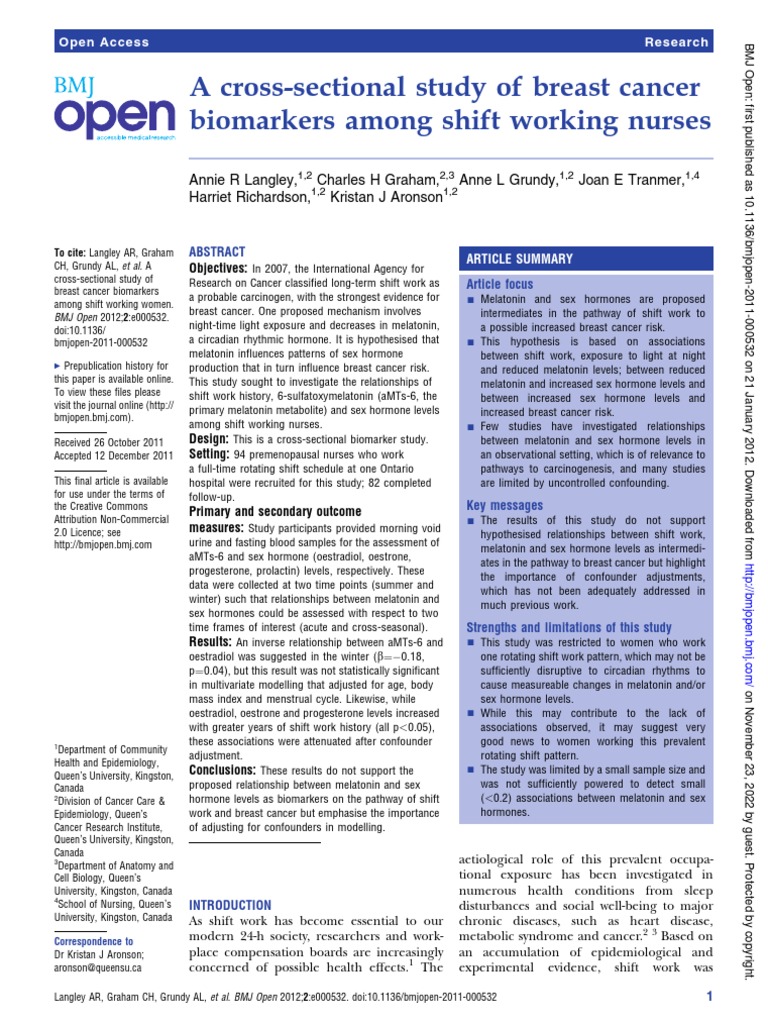 Contoh Studi Cross Sectional | Download Free PDF | Shift Work ... Contoh Studi Cross Sectional | Download Free PDF | Shift Work ...