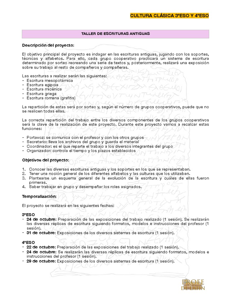 PROYECTO - Taller de Escrituras | PDF | Escritura | Lingüística