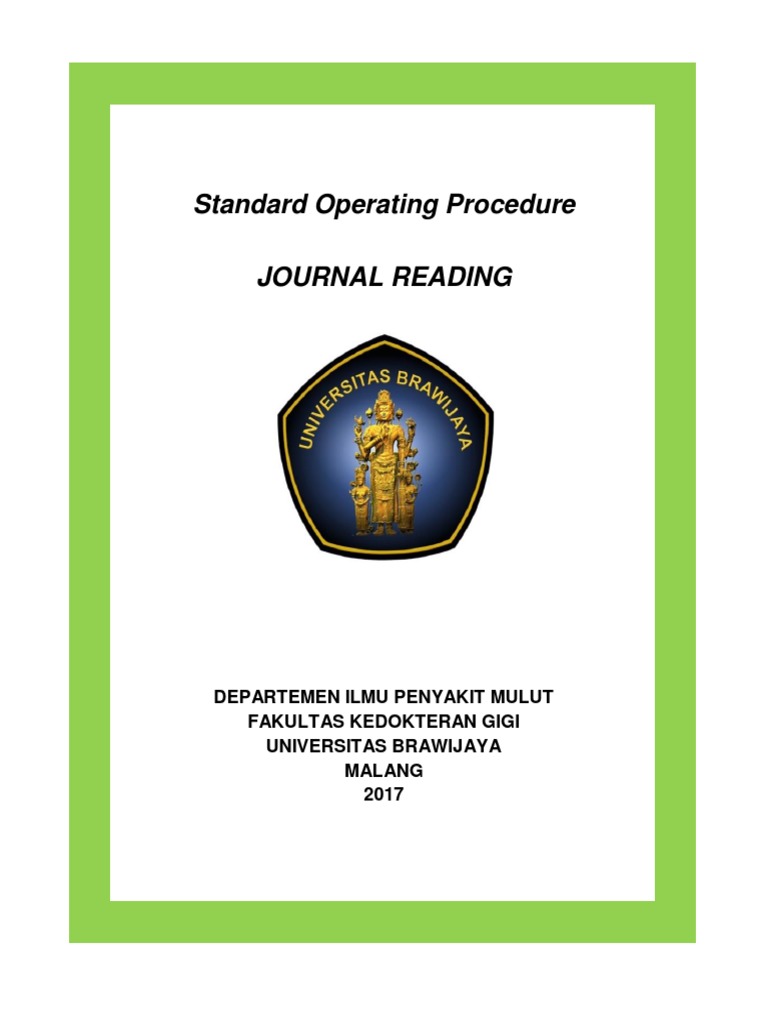 UN10F14 48 HK0102a 001 SOP Jurnal Reading | PDF