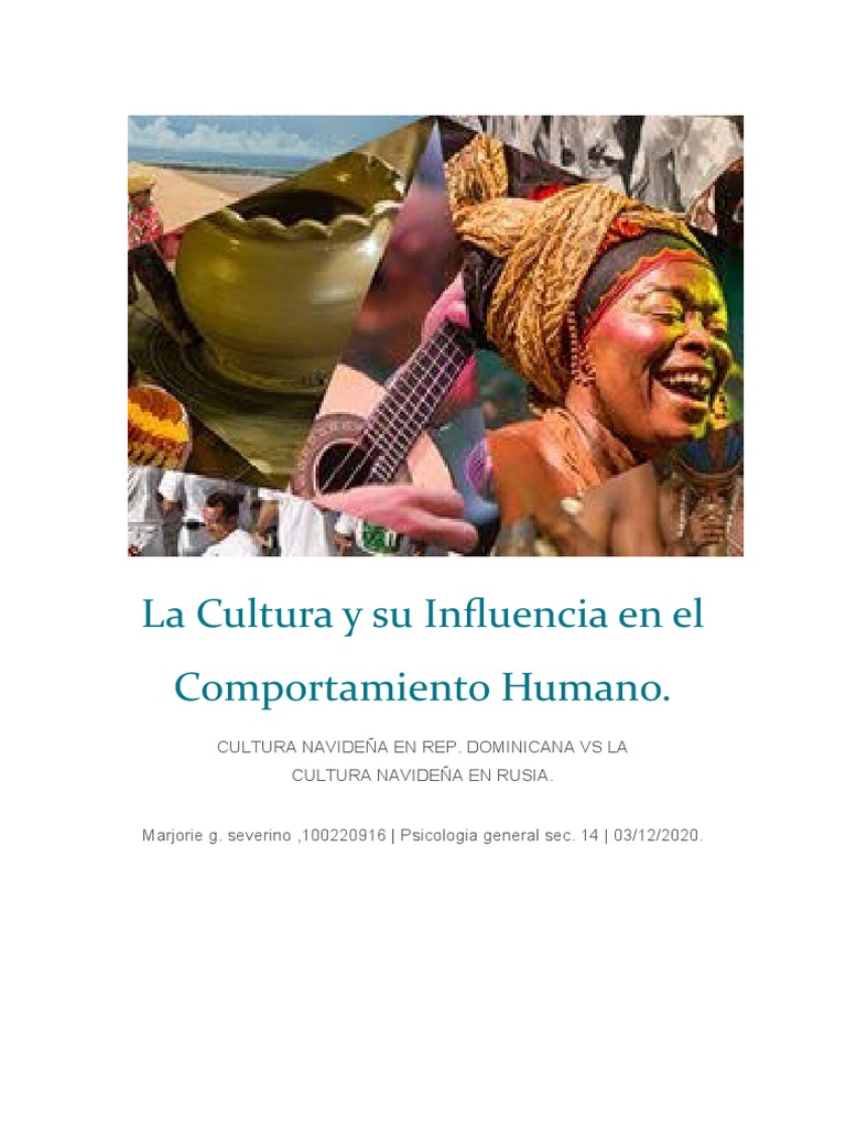 La Cultura y Su Influencia en El Comportamiento Humano. | PDF | Navidad ...