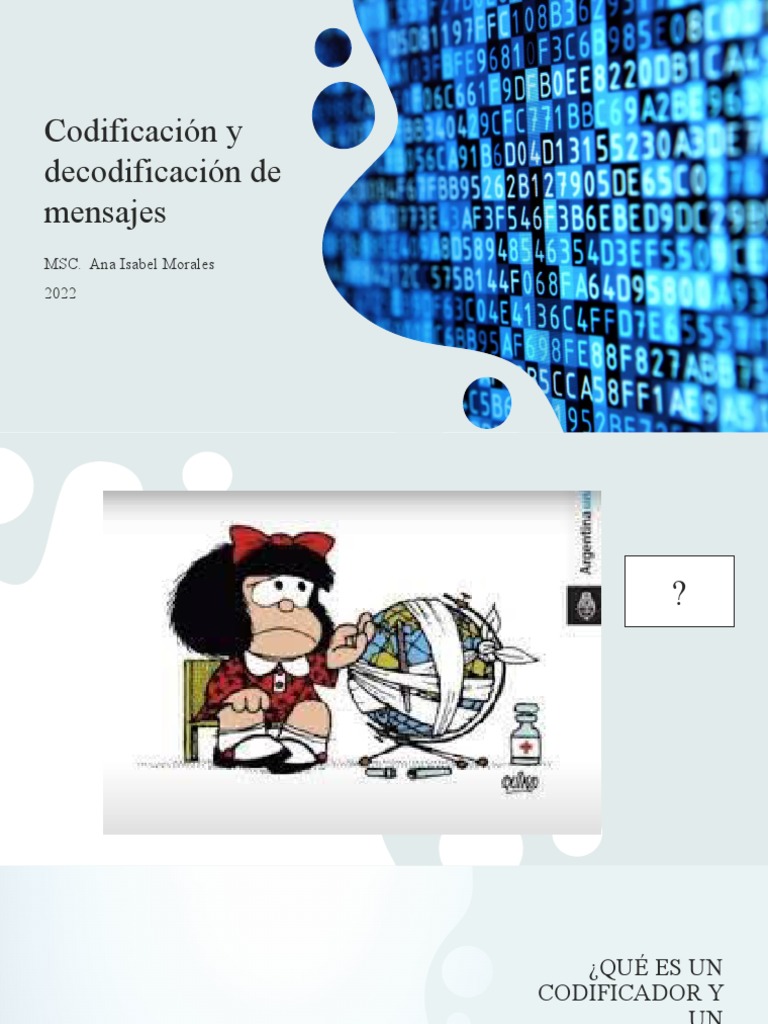 Codificación y Decodificación de Mensajes | PDF | Comunicación ...