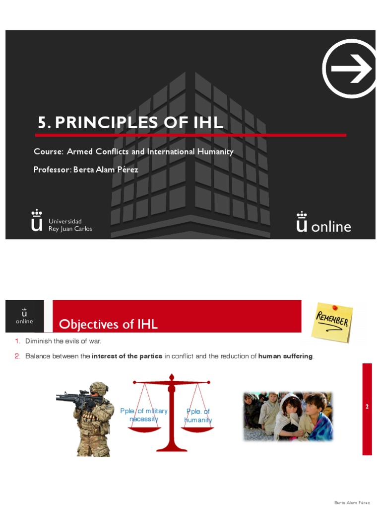 Principles of IHL | PDF | International Humanitarian Law | Geneva Conventions