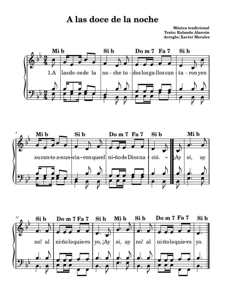 A Las Doce de La Noche | PDF