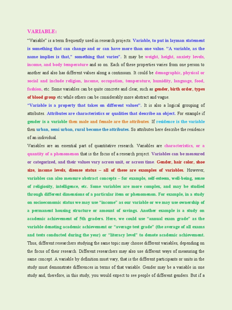 RMSAE2 | PDF | Dependent And Independent Variables | Level Of Measurement