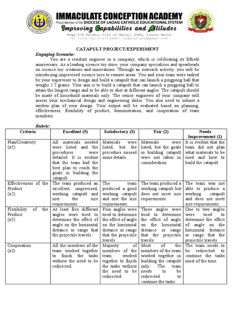 Catapult Project | PDF | Projectiles Catapult Project | PDF | Projectiles
