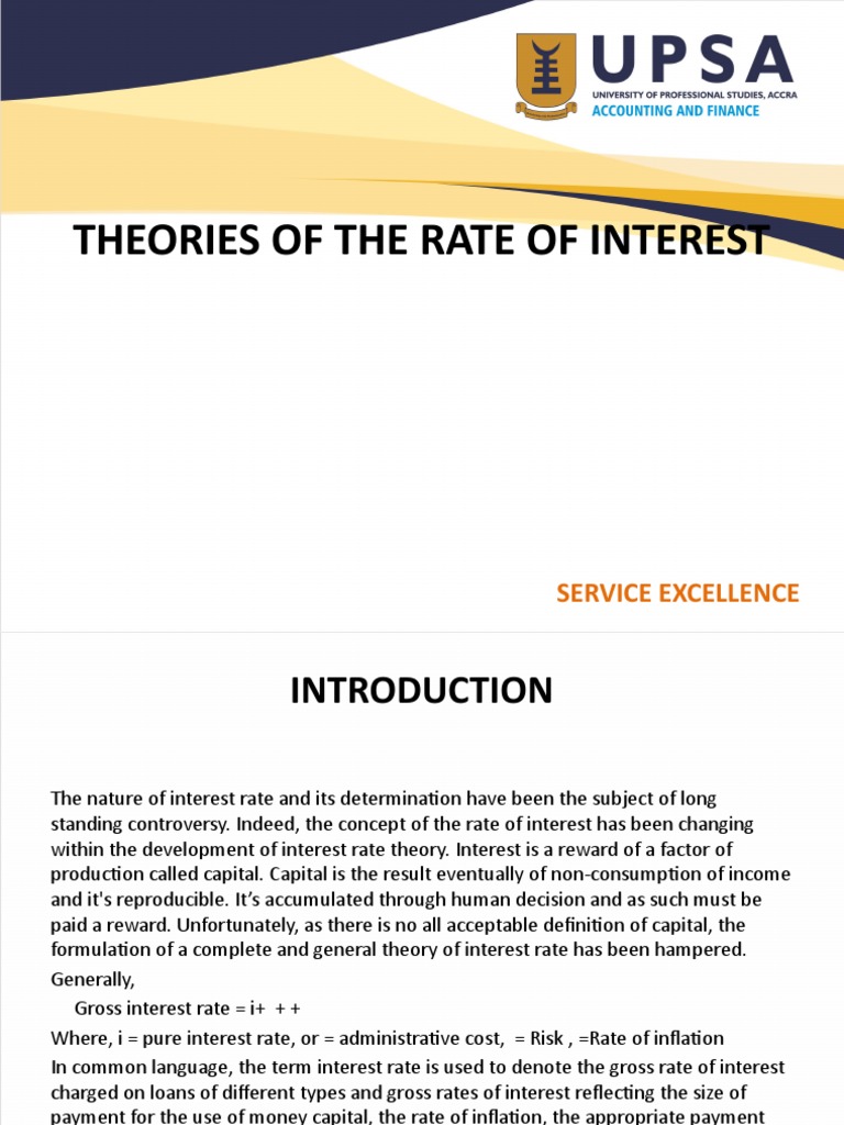 Understanding Interest Rate Theories | PDF | Interest | Yield (Finance)