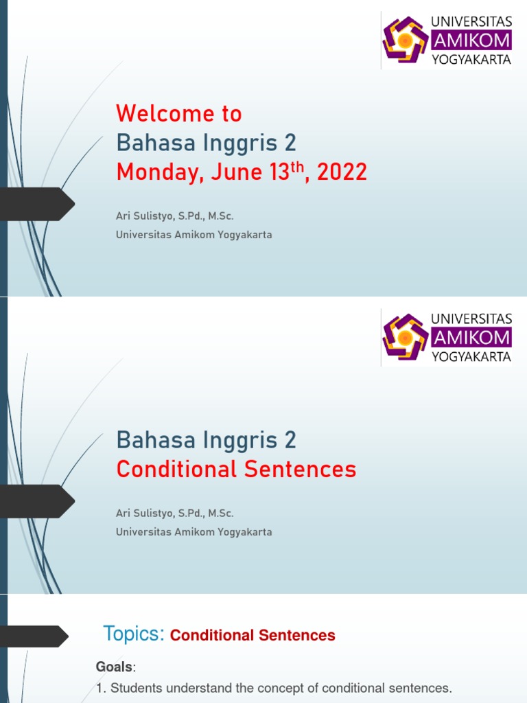 Materi Pertemuan 11 - Conditional Sentence | PDF