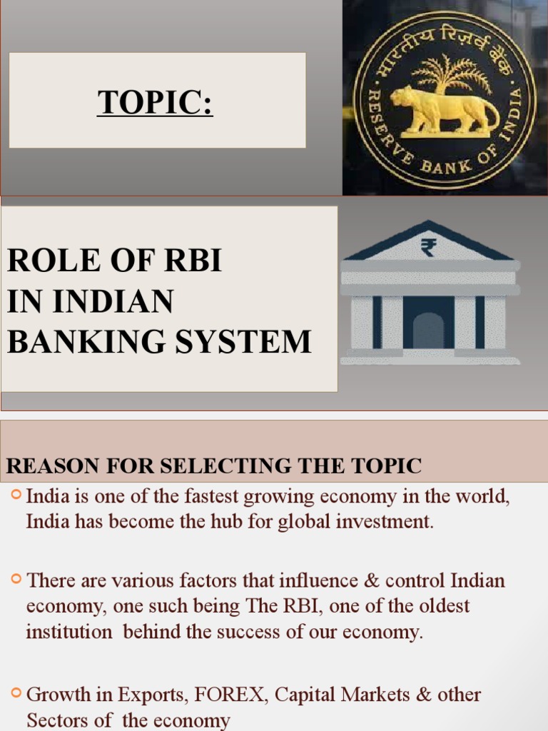Role of Rbi in Indian Banking System 2022 | PDF | Reserve Bank Of India ...