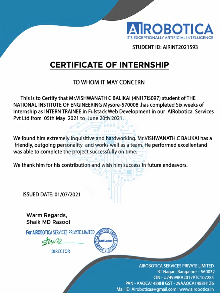 1.3.4 Internship Is Pages 1 | PDF