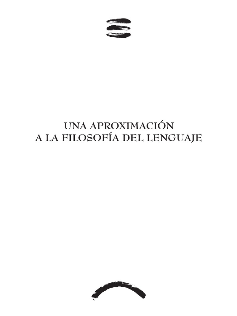 Introducción a la Filosofía del Lenguaje | PDF | Filosofía del lenguaje ...
