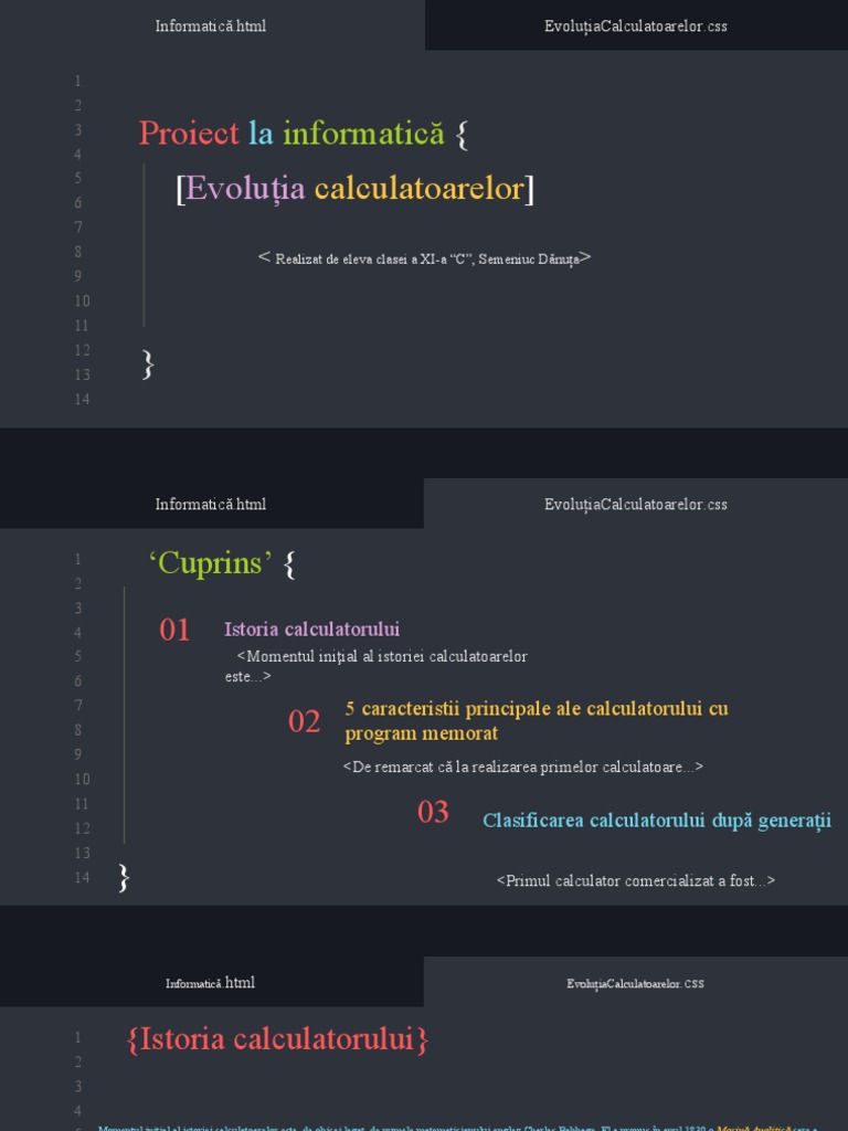 Evoluția Calculatoarelor, Semeniuc Dănuța | PDF
