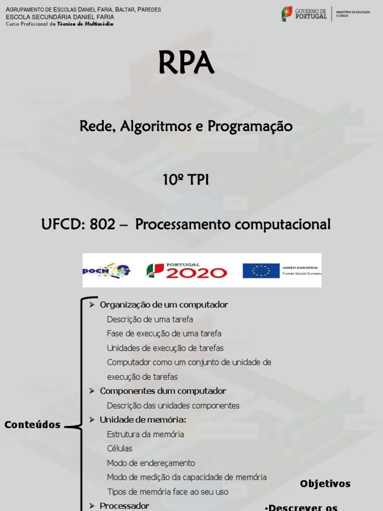 Processamento Computacional | PDF | Mordeu | Armazenamento de dados de computador