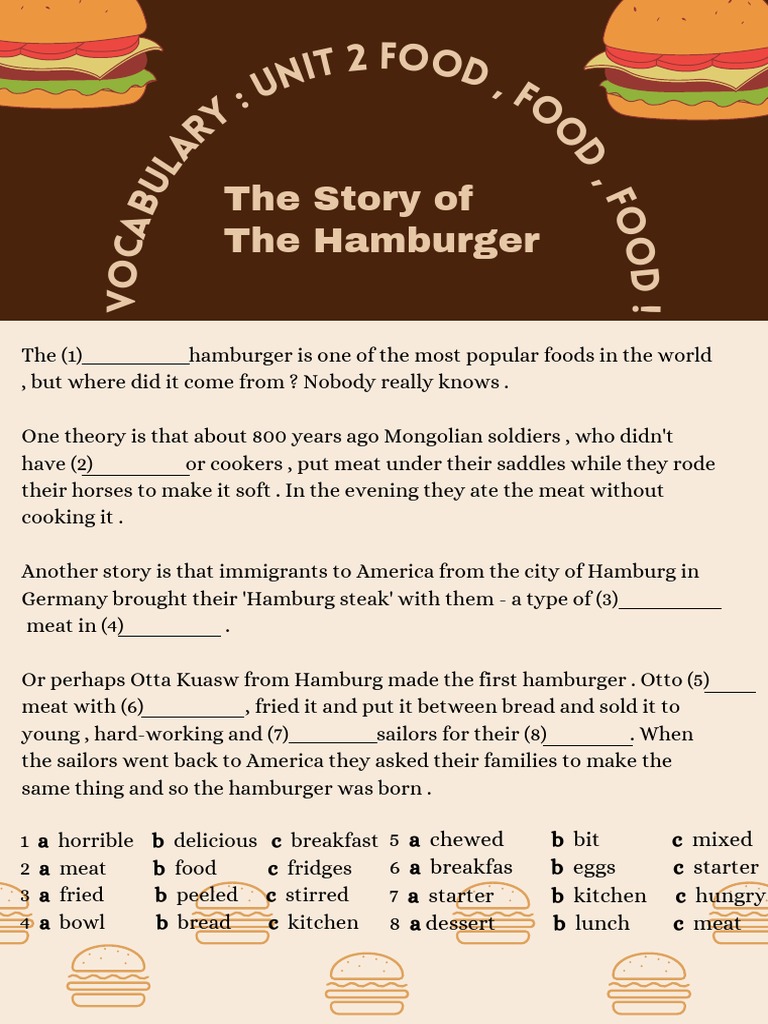 The Story of The Hamburger | PDF