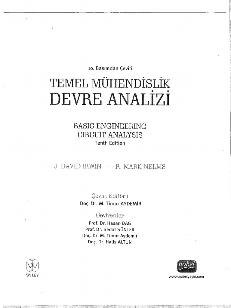 Temel Mühendislik Devre Analizi | PDF